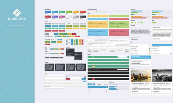 フラットデザインするときに役立つCSS「Bootflat」 | Web活メモ帳