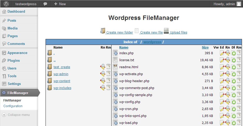 WordPressのファイル管理やFTPをブラウザから行える「WP-FileManager」 | Web活メモ帳